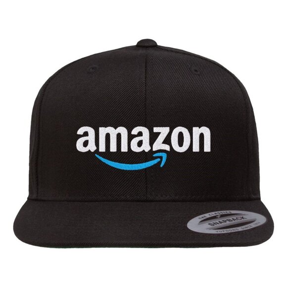 Accessories | Black Prime Amazon Uniform Logo Snapback Hat Cap | Poshmark